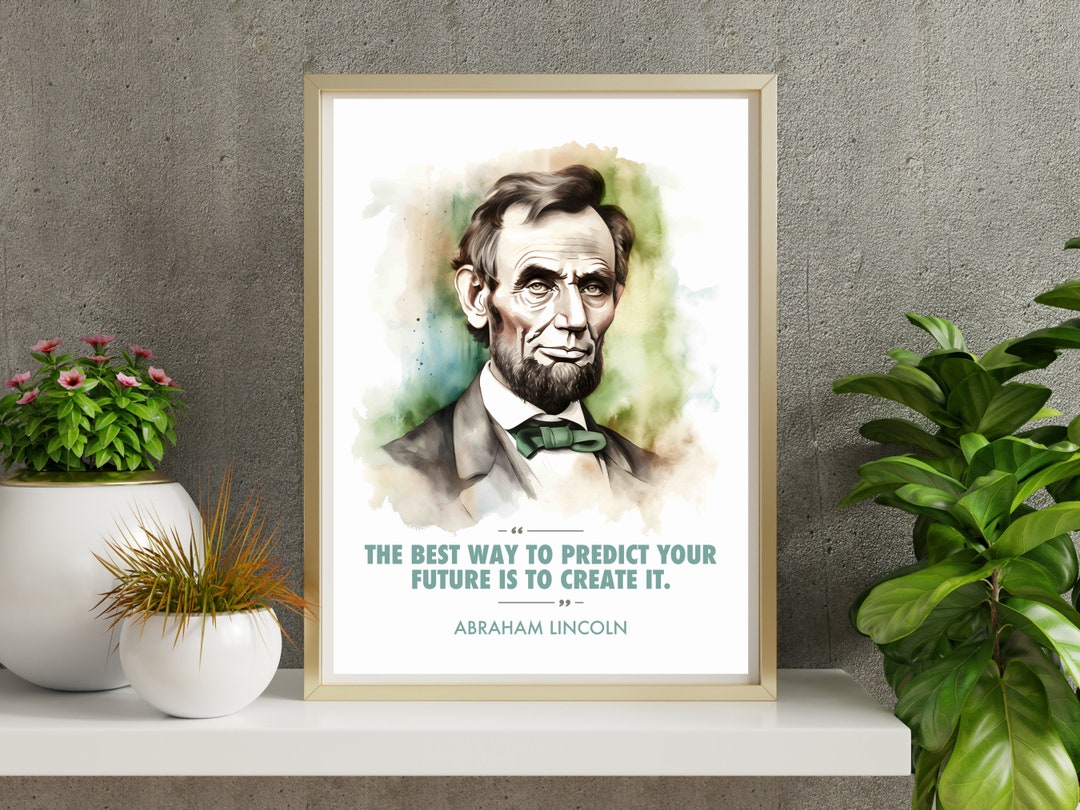 Abraham Lincoln Poster US Presidents Motivational Quotes - Etsy