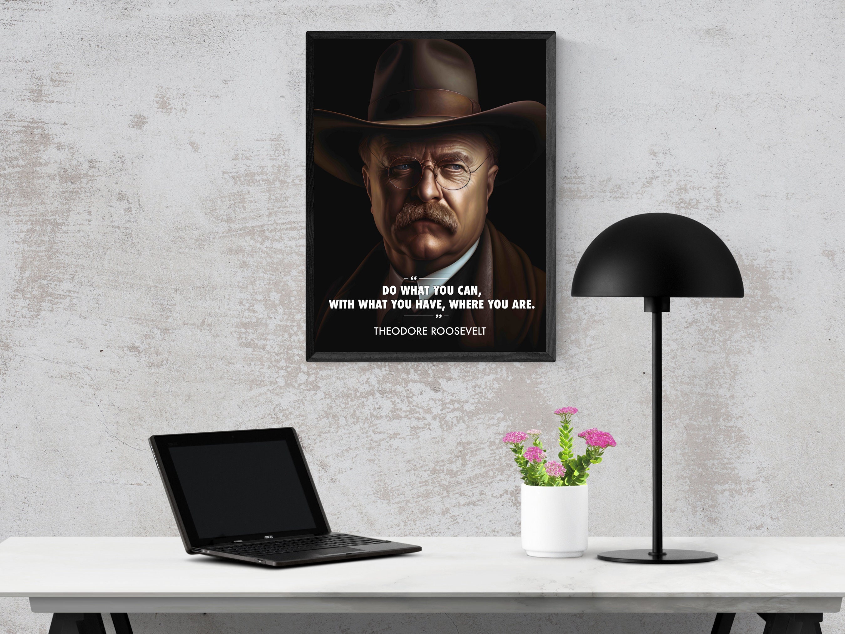 Theodore Roosevelt Poster US Presidents Motivational Quotes - Etsy