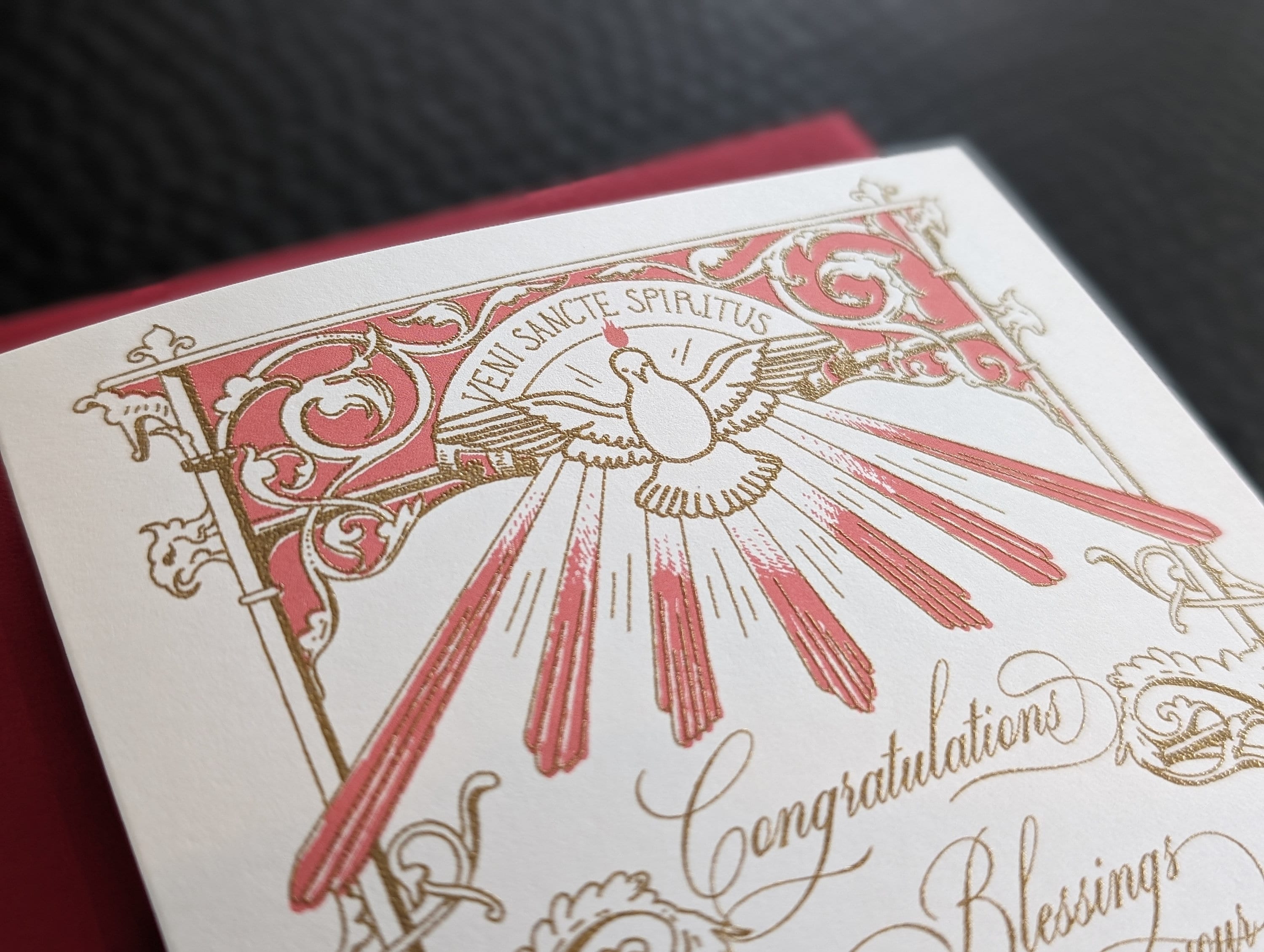Confirmation Card - Congratulations and Blessings Card, Sacraments Card ...