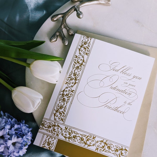 Catholic Priest Ordination Anniversary Cards - Etsy