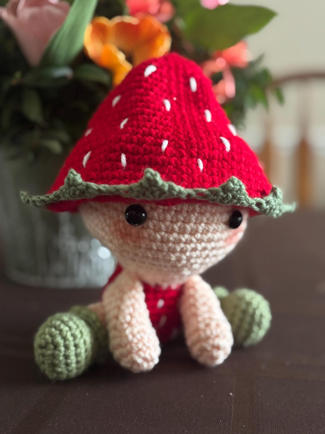Crochet Strawberry Buddy Plush - Etsy