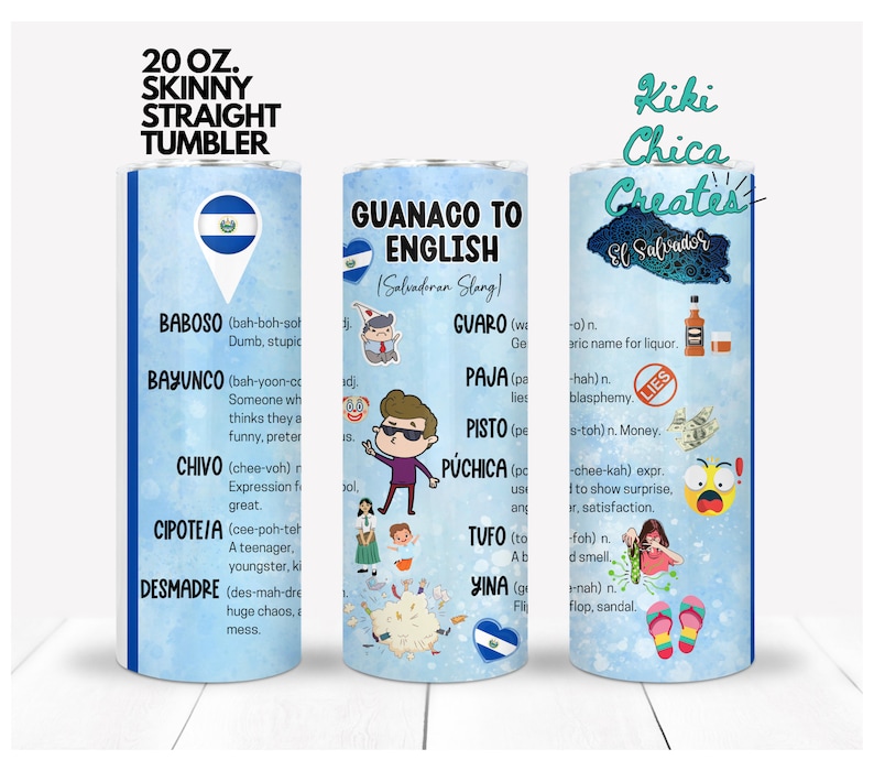 GUANACO TO ENGLISH Funny, Humor, Spanish, El Salvador, Handmade ...