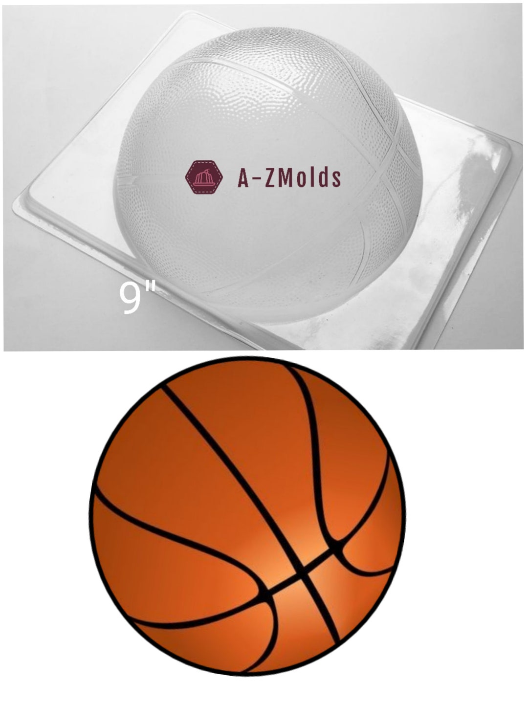 Big Realistic Basketball Mold - Etsy