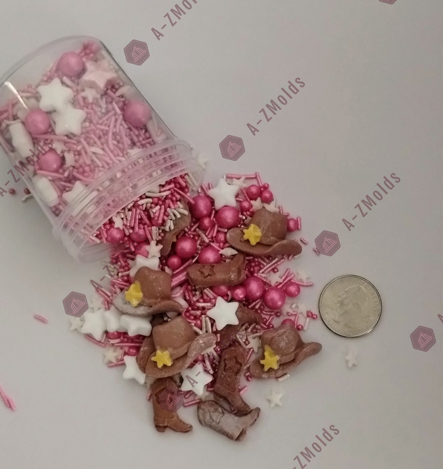 Cowgirl, Boots, Hat, Farm, Western Fondant Sprinkles Mix - Etsy