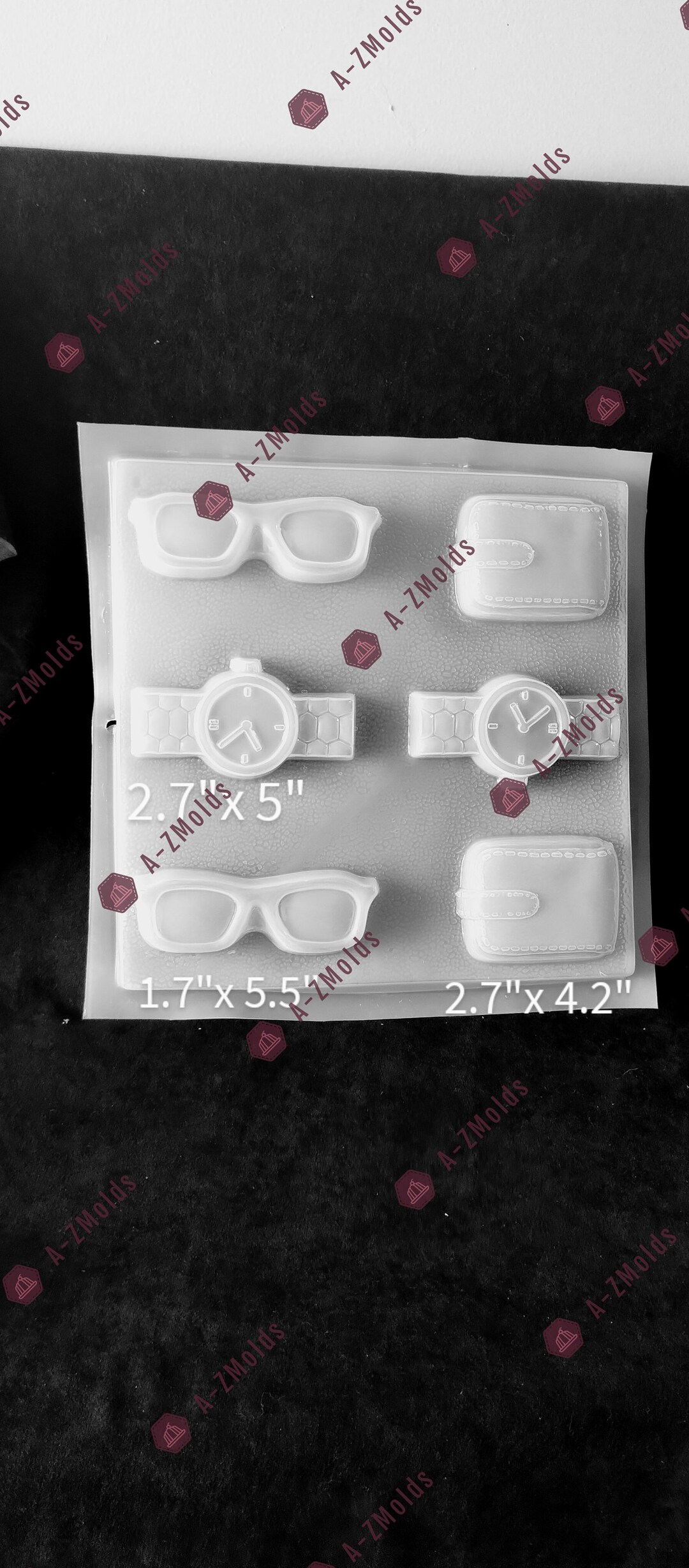 Men Accessories Mold , Glasses, Watch and Wallet. - Etsy