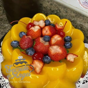 Molde De Gelatina Redondo Rosca 2.2L Approx and 5 Cavities Option ...