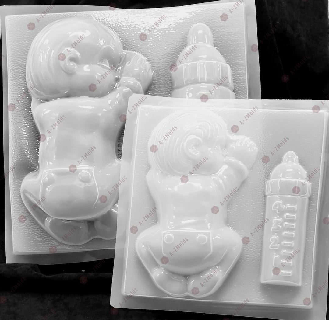 Bebe Con Mamila Molde De Gelatinas Grande O Chico - Etsy