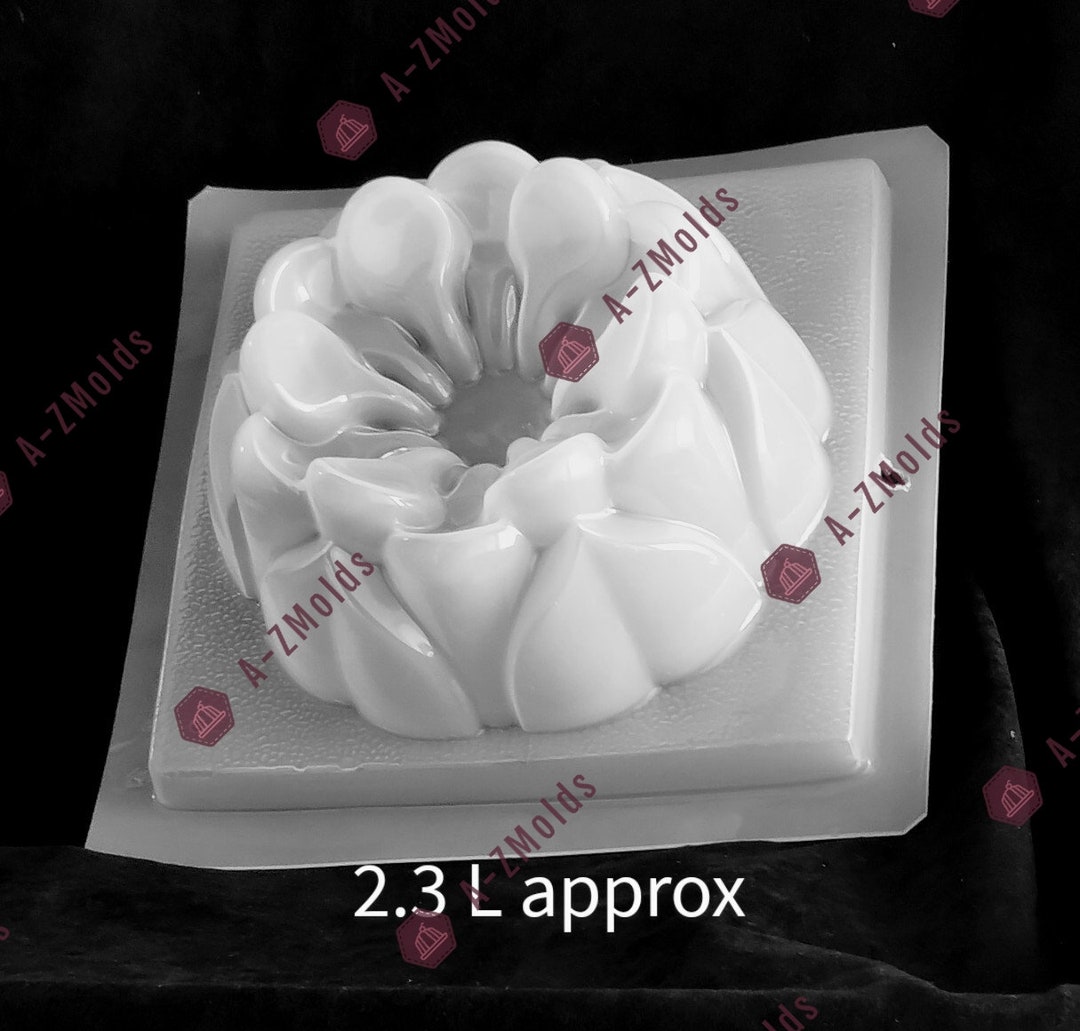 Molde De Gelatina Redondo Rosca 2.2L Approx and 5 Cavities Option ...