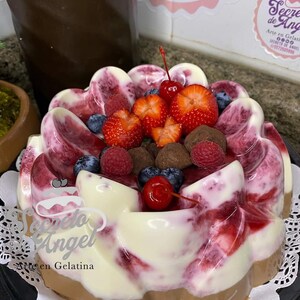 Molde De Gelatina Redondo Rosca 2.2L Approx and 5 Cavities Option ...