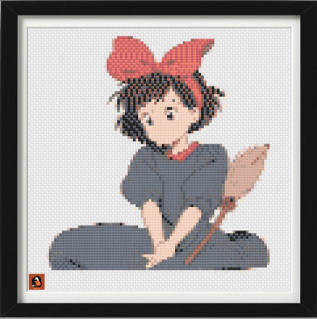 Ghibli Themed Cross-stitch Pattern-easy Stitch Pattern - Etsy