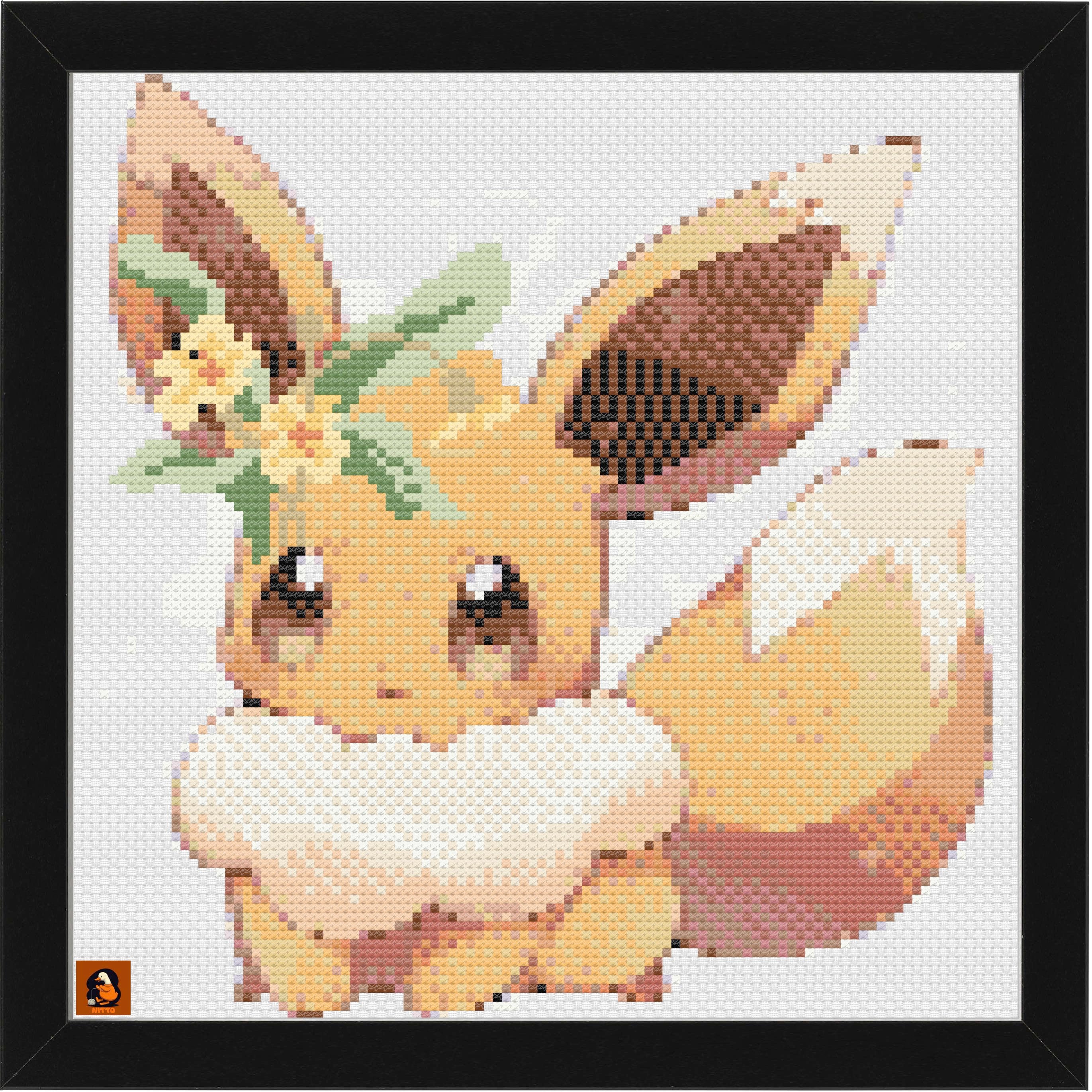 Pokemon Eevee Cross-stitch Pattern Game Cross-stitch Kawaii - Etsy