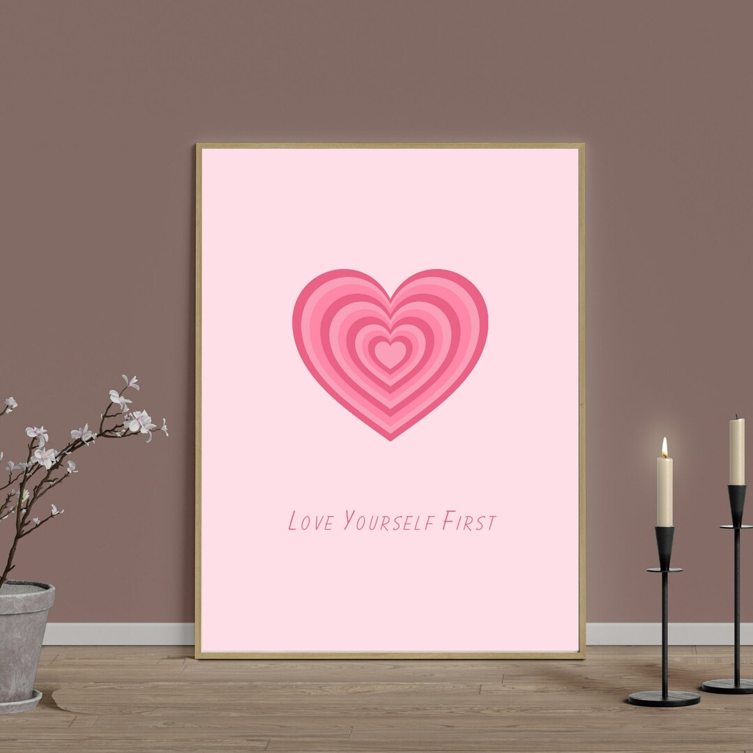 Pink Motivational Quotes Printable Artdaily Affirmations Wall - Etsy