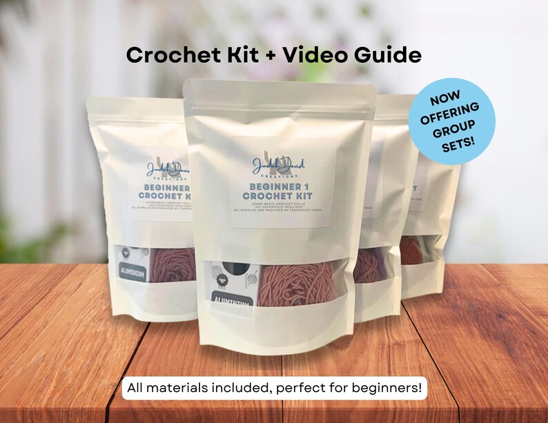 Beginner Crochet Kit – DIY Starter Set With Video Guide - Etsy