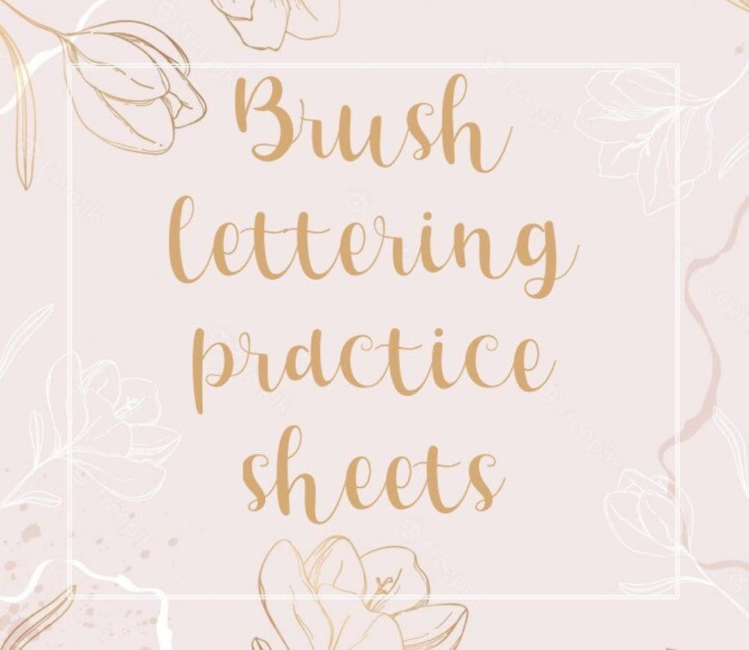 Printable Hand Lettering Practice Worksheets Calligraphy Printable ...