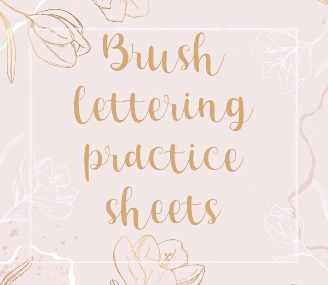 Printable Hand Lettering Practice Worksheets Calligraphy Printable ...