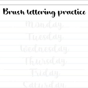 Printable Hand Lettering Practice Worksheets Calligraphy Printable ...