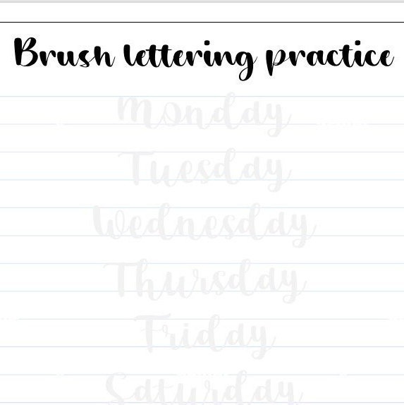 Printable Hand Lettering Practice Worksheets Calligraphy Printable ...