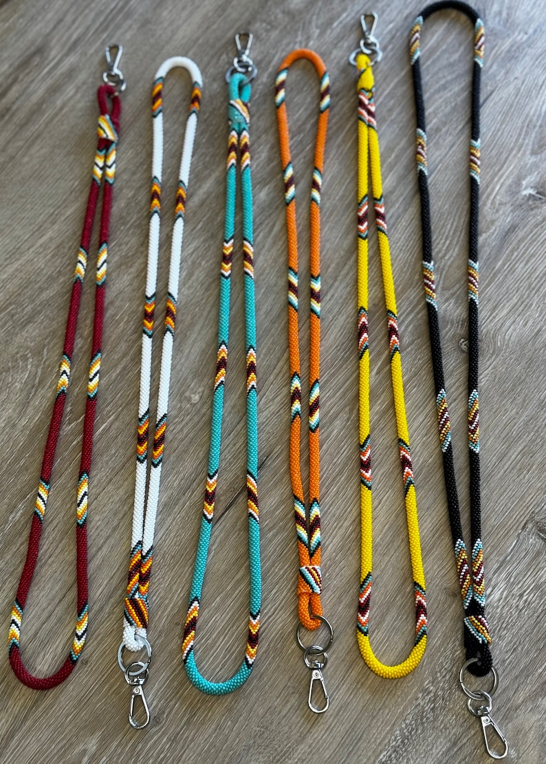 Handmade Indigenous Beaded Lanyards - Etsy