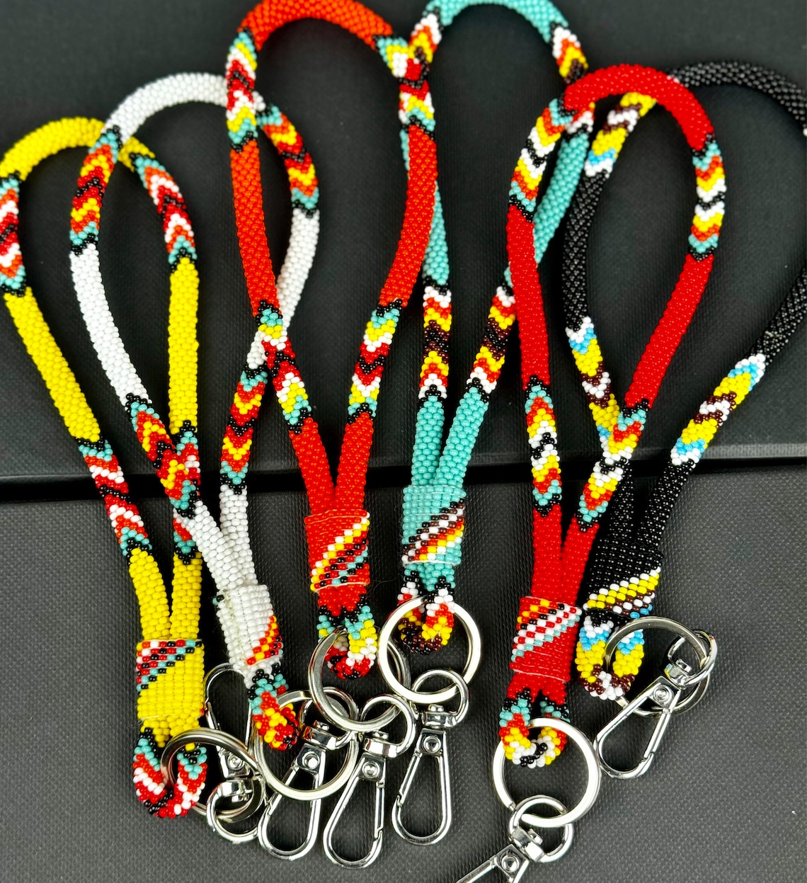 Handmade Indigenous Beaded Wrist Lanyard - Etsy Canada