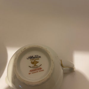 1940s Creamer Occupied Japan Aladdin Acanthus, Vintage Fine China ...