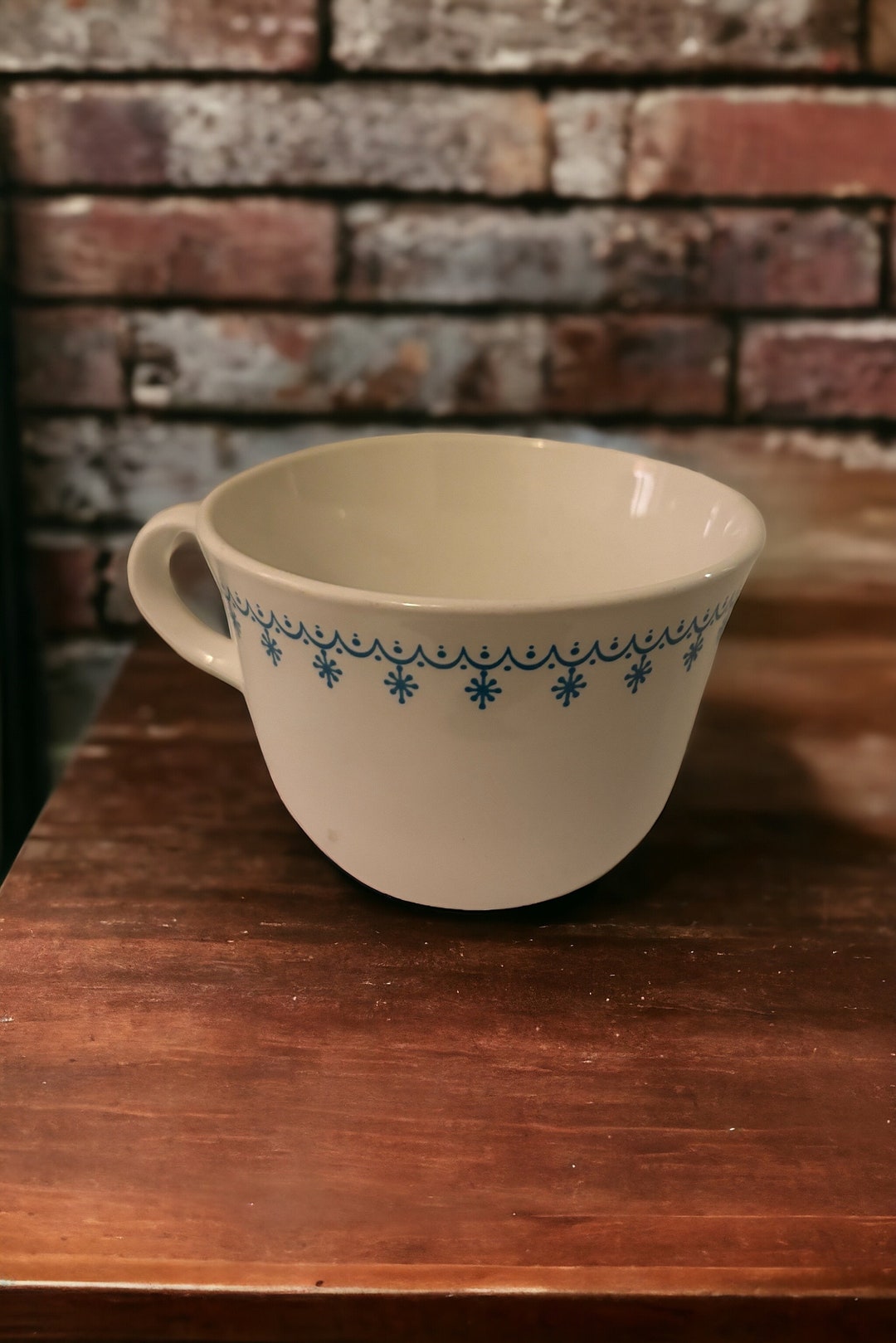 Corelle Snowflake Blue Cups and Saucers - Etsy