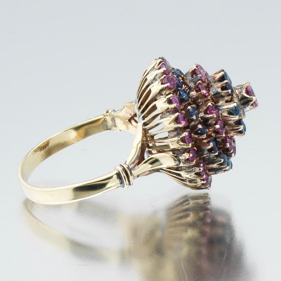 Vintage 14K Gold Blue Sapphire and Ruby Princess Arti… - Gem