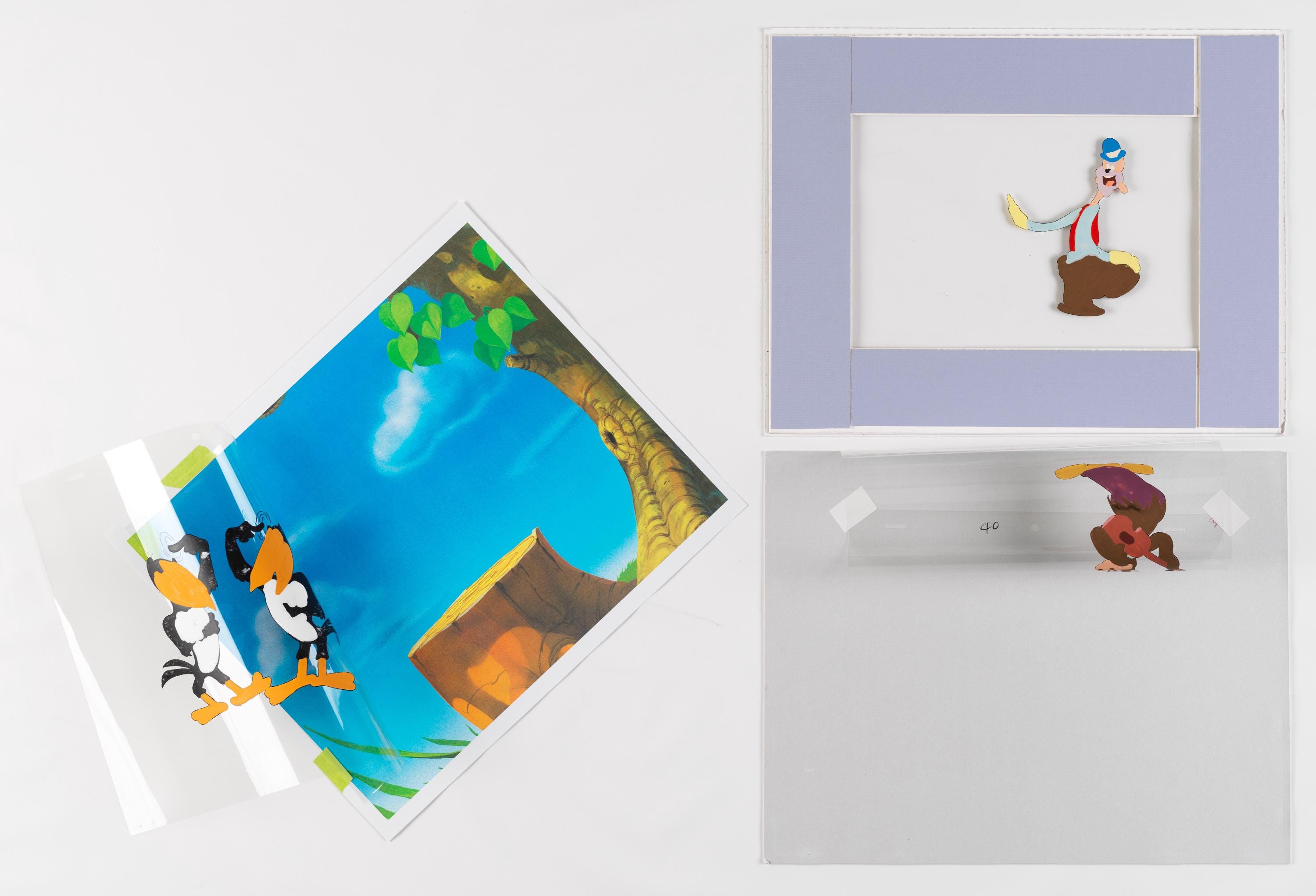 Two Animation Cels Mighty Mouse and Heckle and Jeckle - Etsy