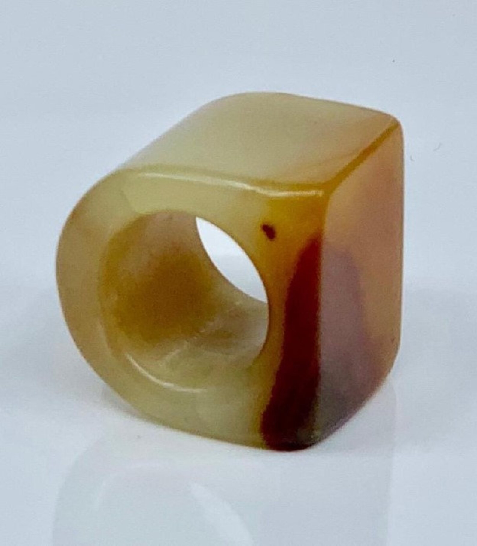 Chinese Agate Archer's Ring Antique Size 11 - Etsy