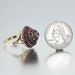 Vintage 14K Gold Blue Sapphire and Ruby Princess Articulated Ring - Etsy