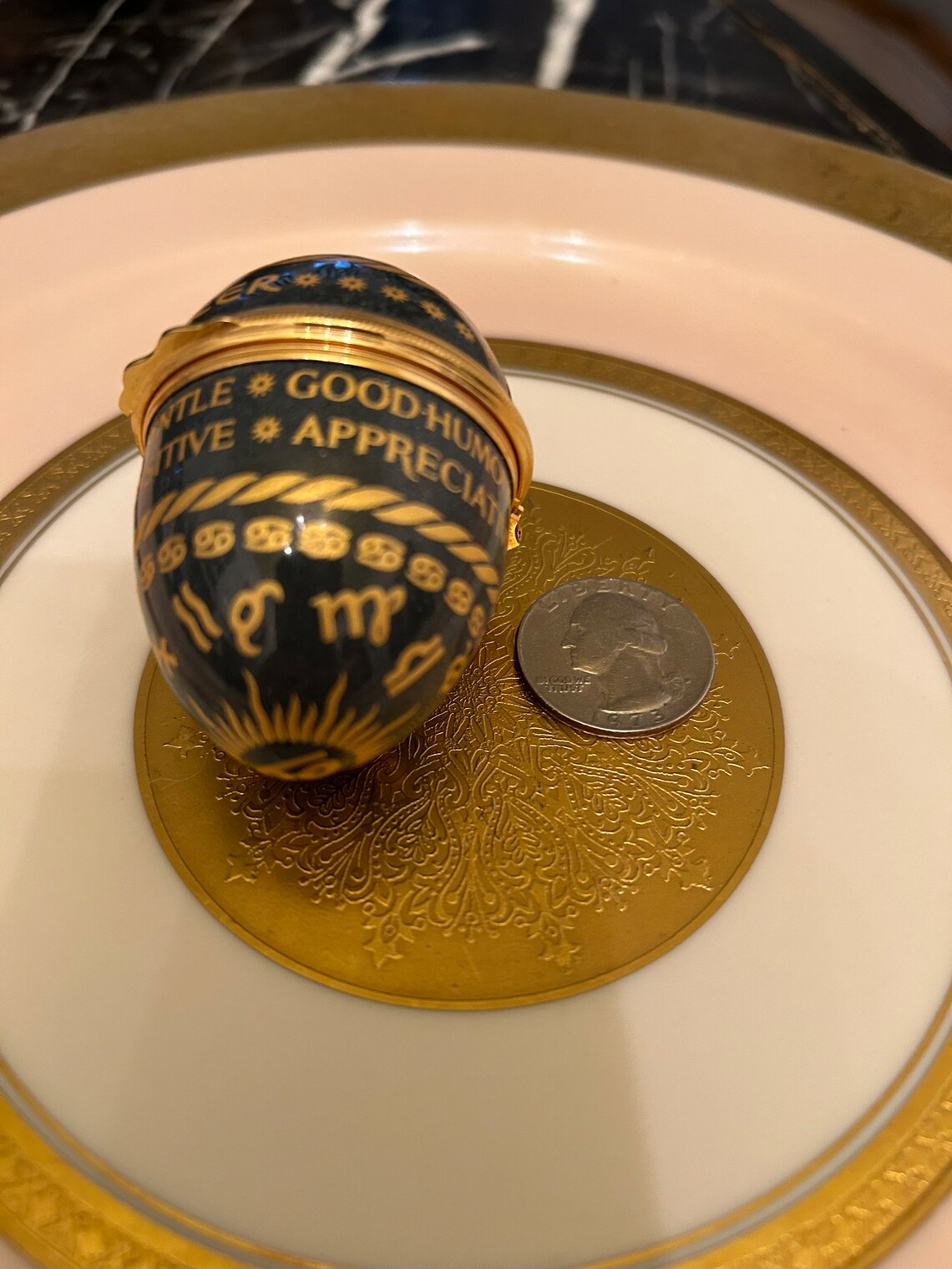 Halcyon Days Enamel Easter Egg Zodiac Cancer - Etsy