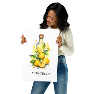 Limoncello Printable, Instant Download Watercolor Painting Limoncello ...