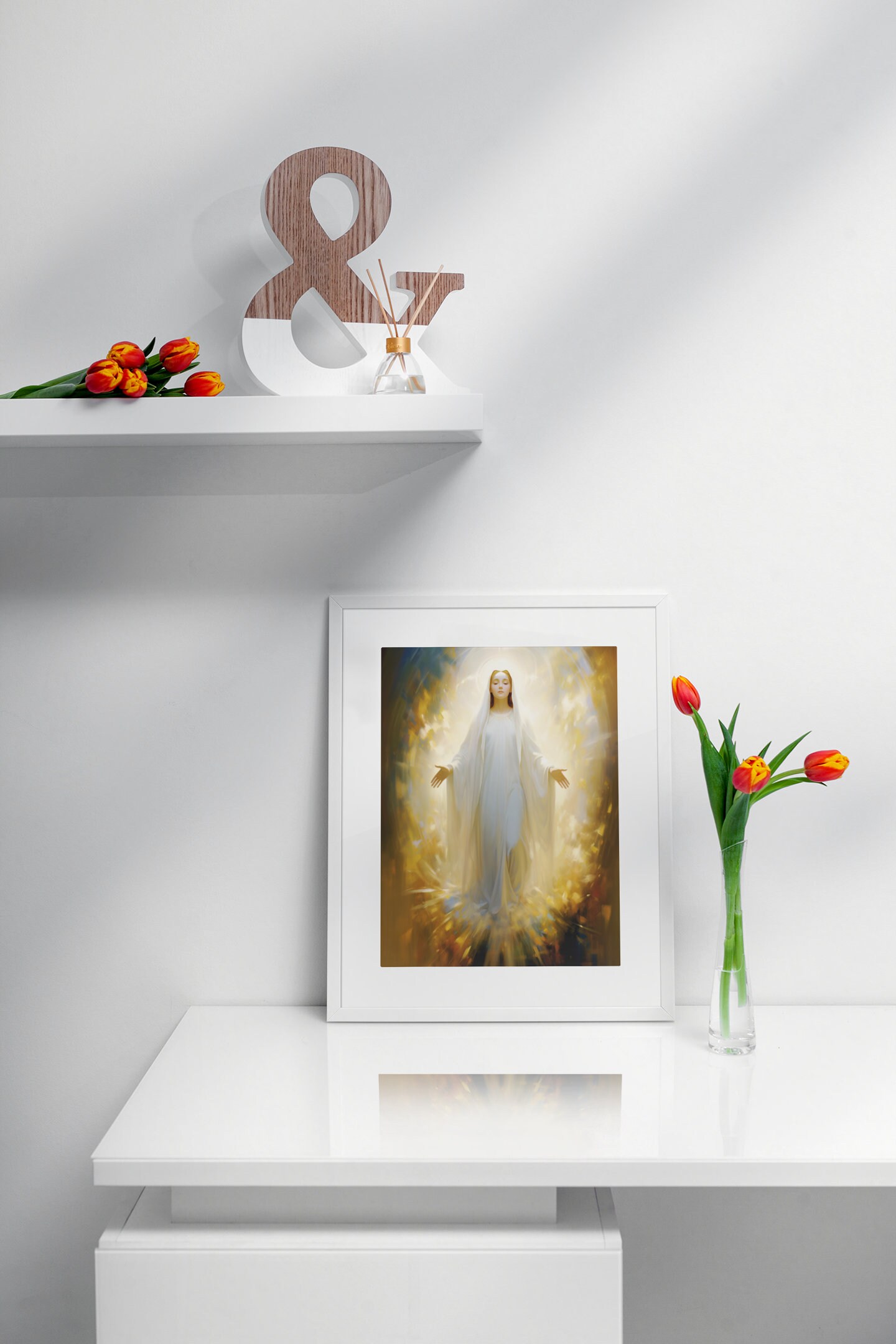Our Lady of Fatima Portrait Catholic Art - Etsy