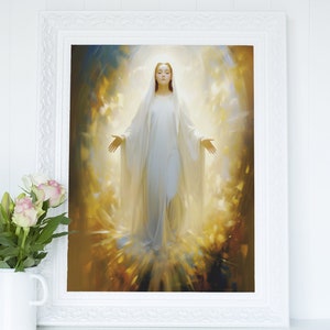 Our Lady of Fatima Portrait Catholic Art - Etsy