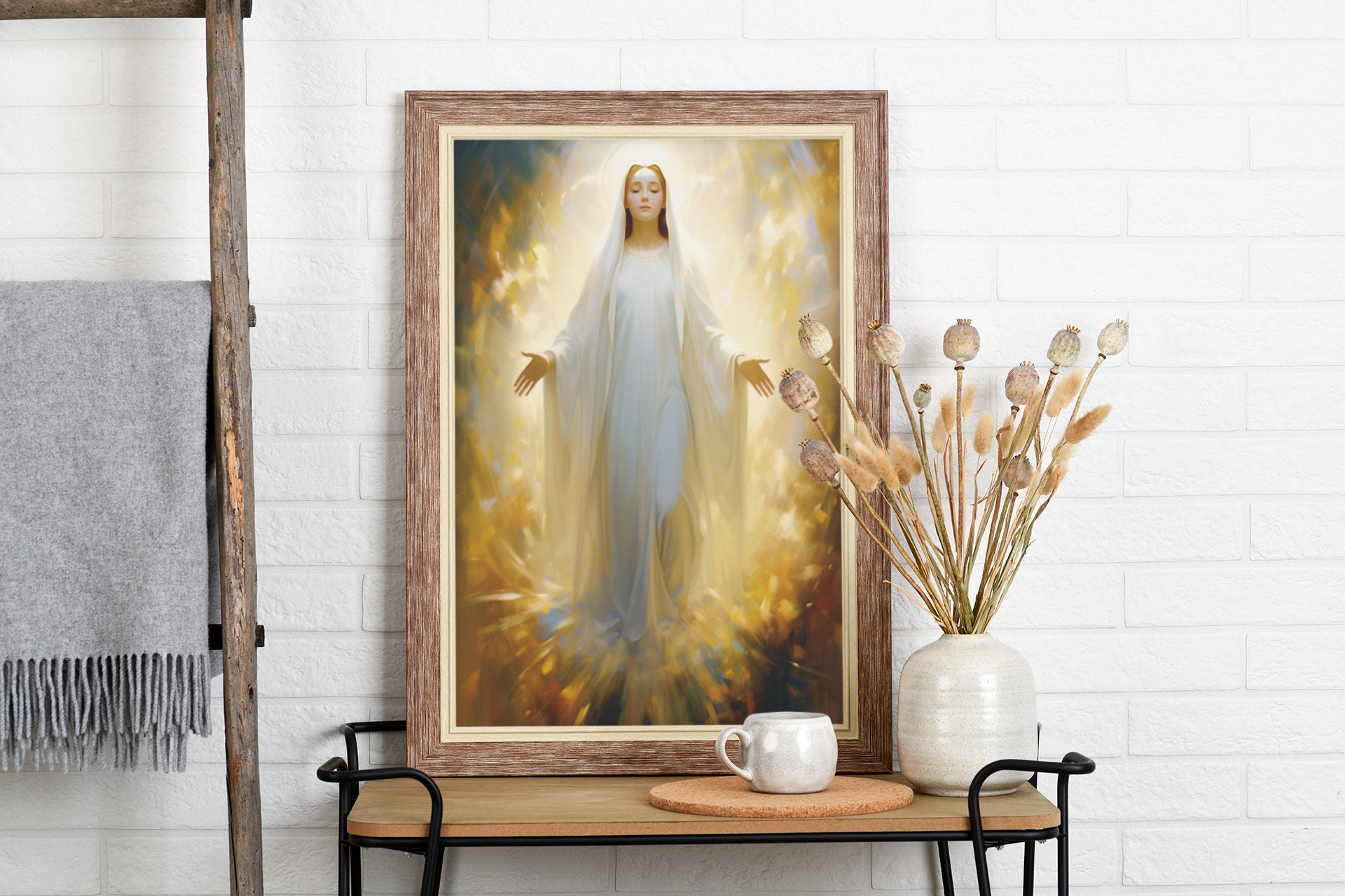 Our Lady of Fatima Portrait Catholic Art - Etsy