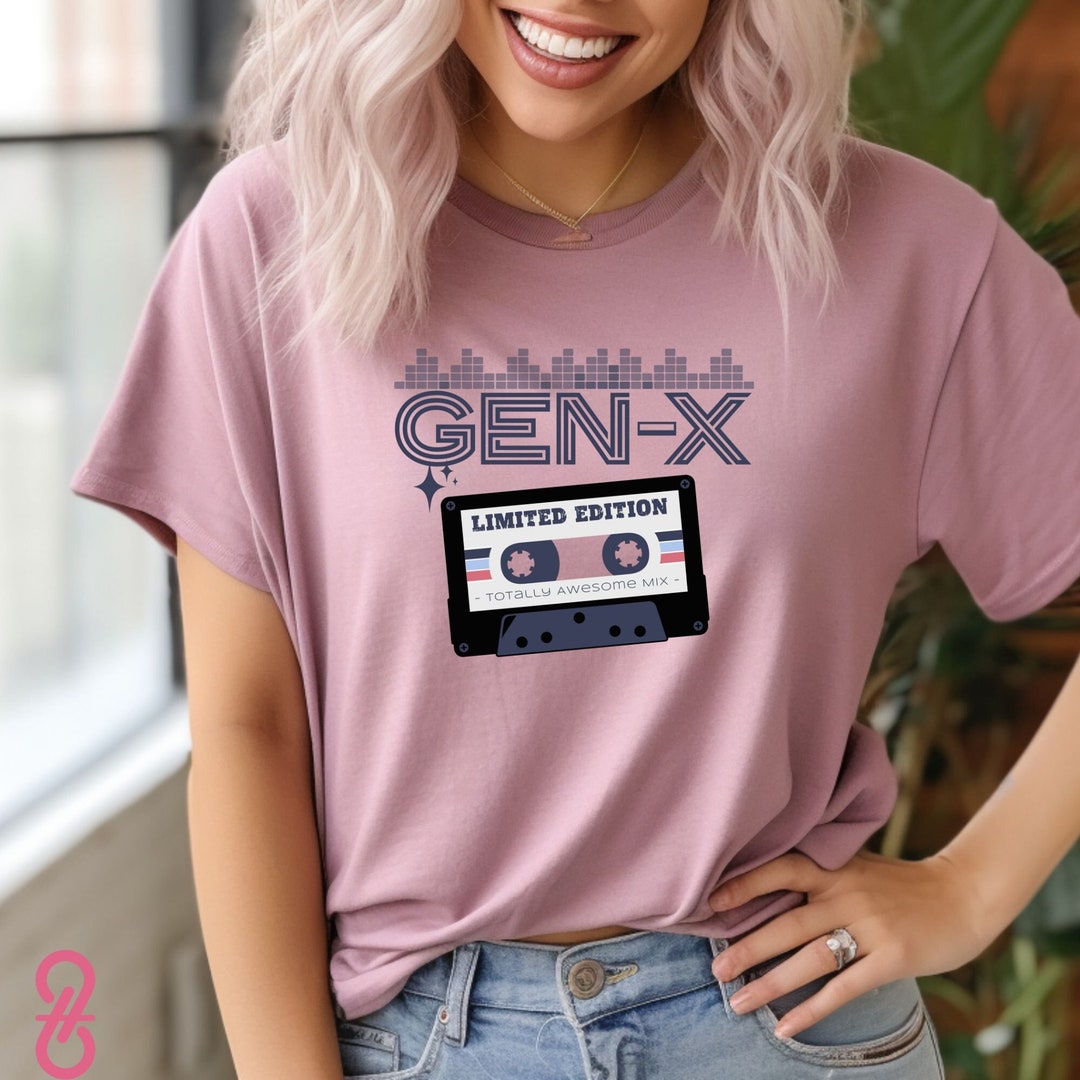 Gen-x Cassette Tape T-shirt, Generation X Shirt, Mixtape Tee, Throwback ...
