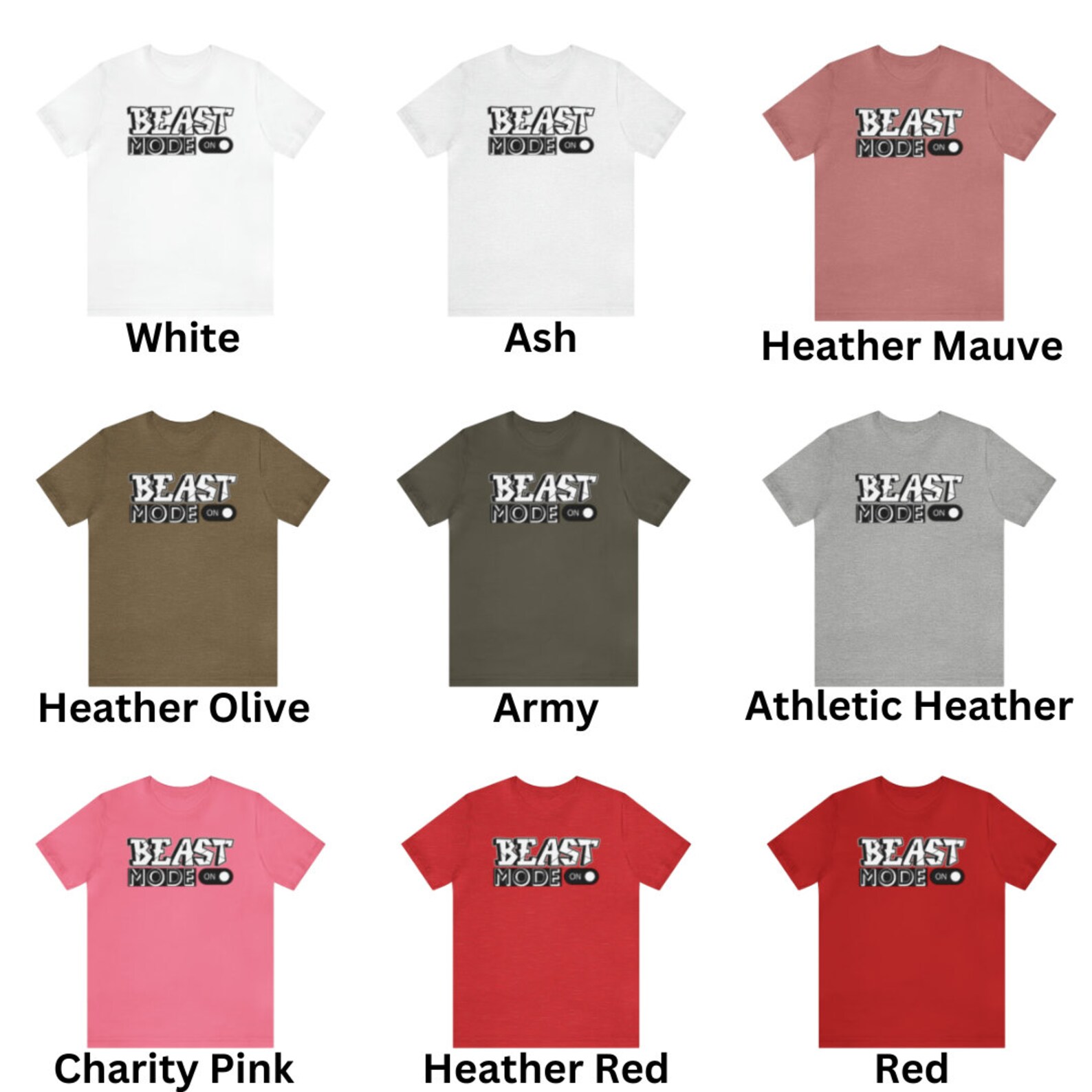 Beast Mode on T-shirt, Beast Mode Activated, Unleash the Beast ...