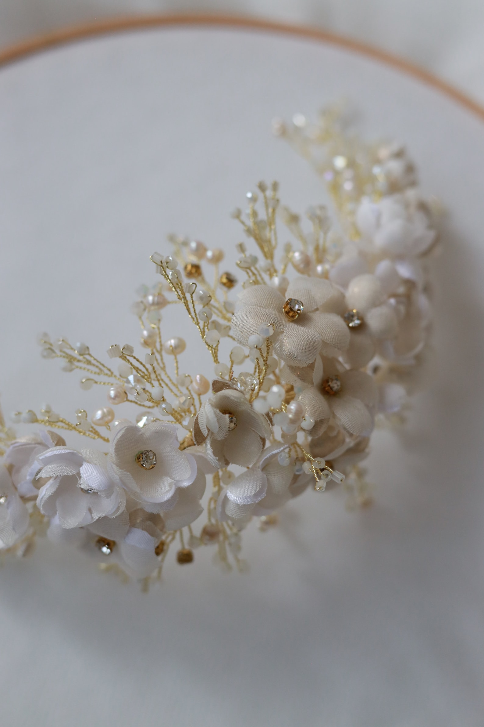 Chic White Flower Wedding Hair Accessories Beautifully Designed Bridal ...