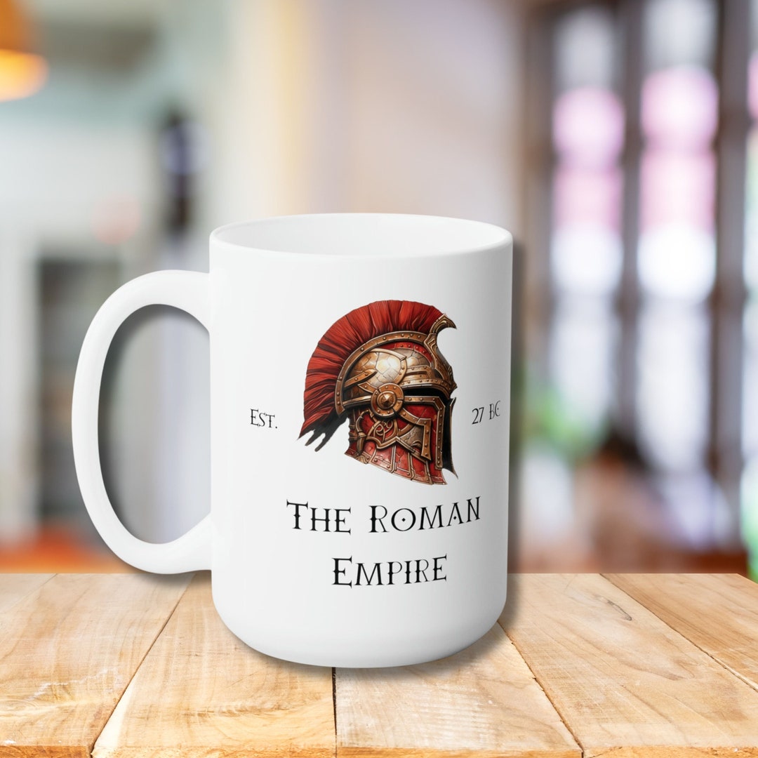 Roman Empire Mug, Thinking About the Roman Empire Mug, Roman Helmet ...