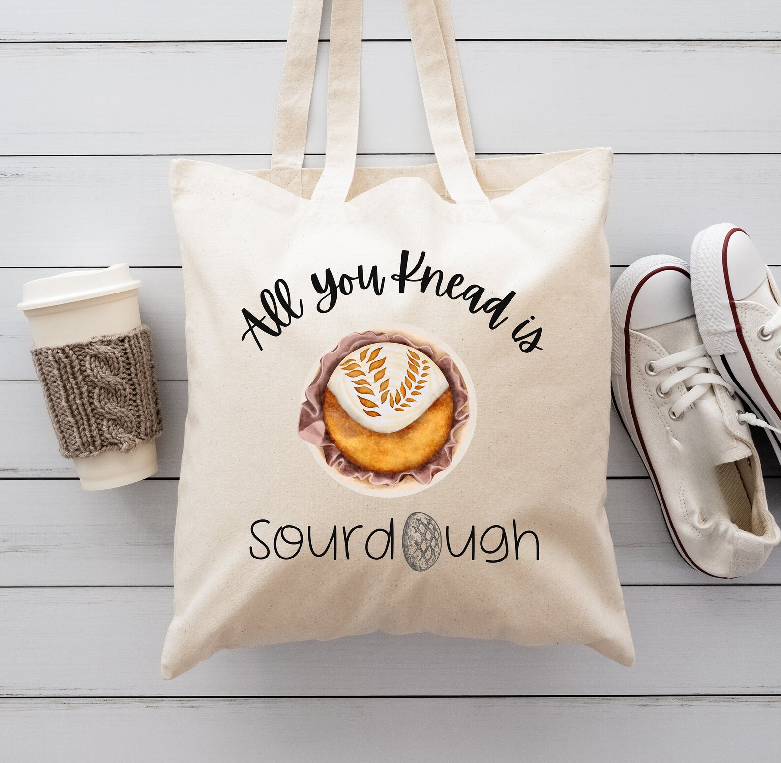 All You Knead is Sourdough Tote, Sourdough Tote, Gift for Bread Maker ...