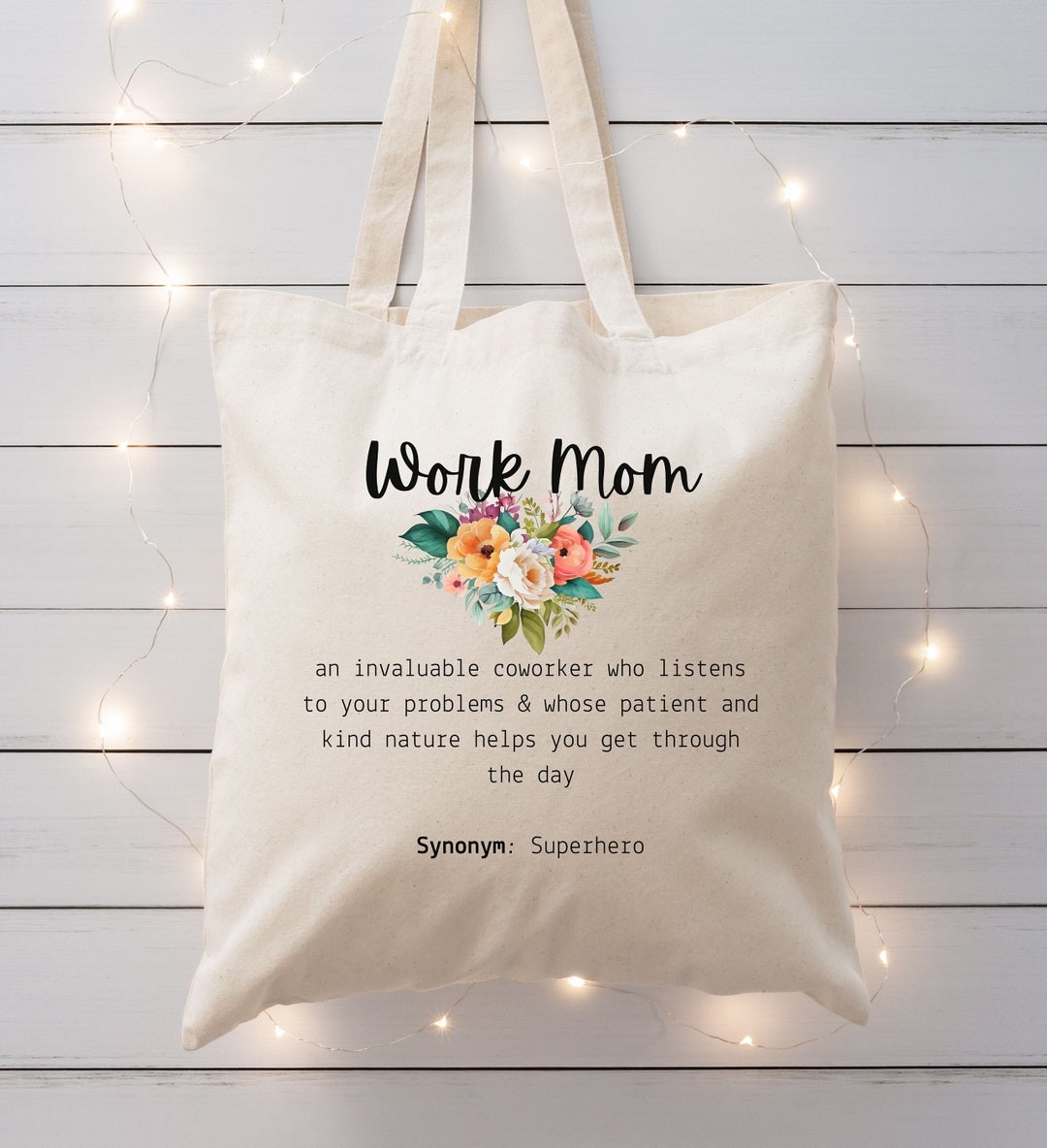 Work Mom Bag, Work Mom Gift, Coworker Gift, Birthday Gift for Work Mom ...