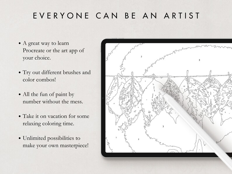 Hanging Fall Leaf Paint by Number Kit Adult | Printable & Digital ...