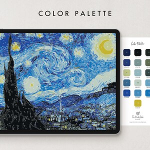 Starry Night Paint by Number Kit Adult | Printable & Digital Download ...