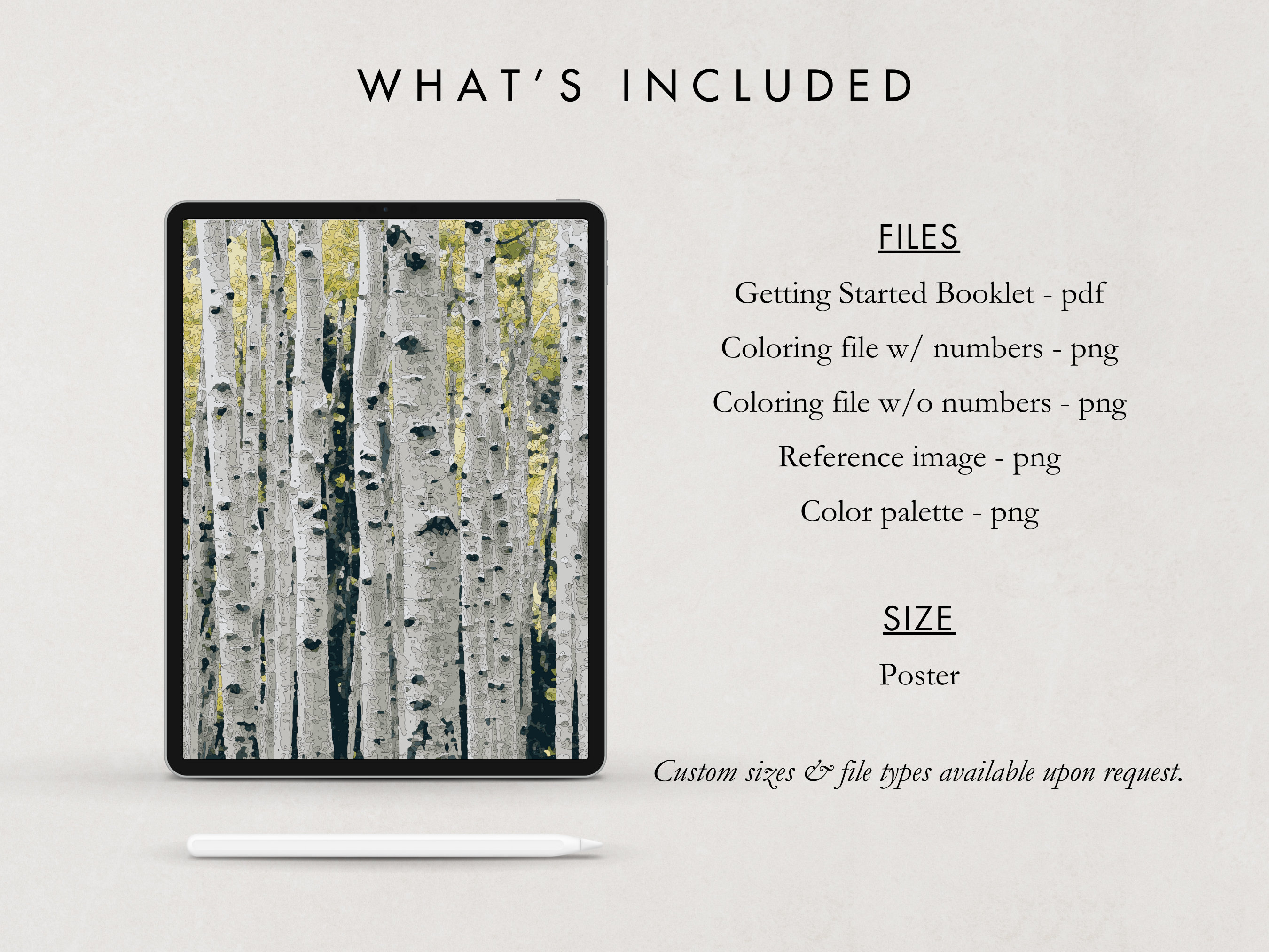 Aspen Trees Paint by Number Kit Adult | Printable & Digital Download ...