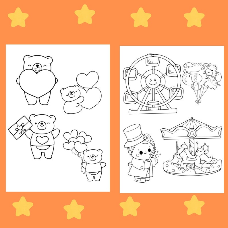 15 Cute Colorin Pages, Printable Activity, Toddlers, Preschoolers ...