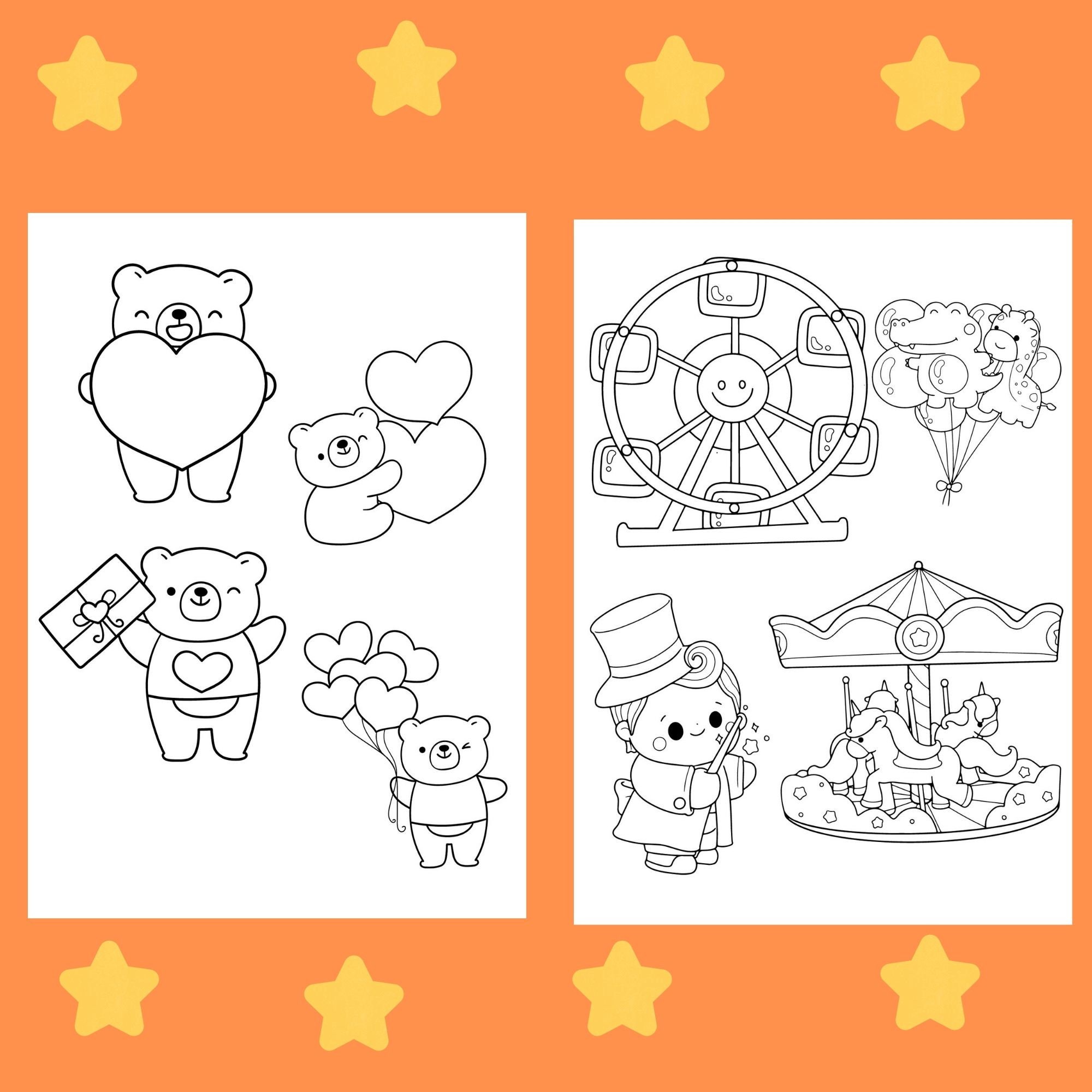 15 Cute Colorin Pages, Printable Activity, Toddlers, Preschoolers ...