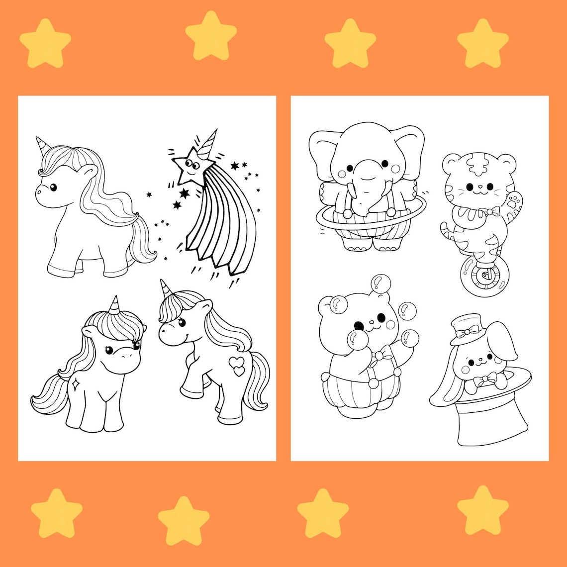 15 Cute Colorin Pages, Printable Activity, Toddlers, Preschoolers ...