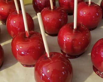 Royal Blue Pearlized Candy Apples 12 per Set/ 1 Dozen - Etsy