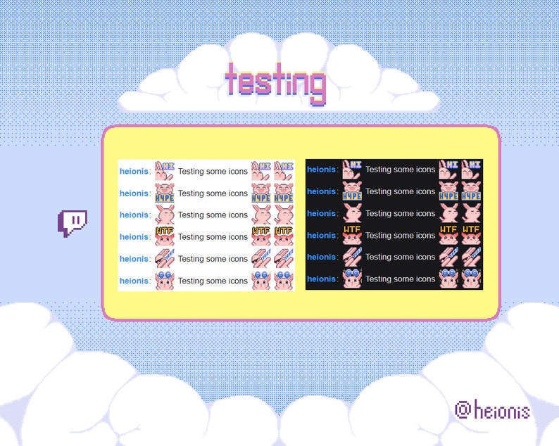 Pixel Friends Emote Pack Bun Bun INSTANT DOWNLOAD - Etsy