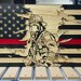 Custom Engraved Sheriff's Wooden Flag Personalized Law Enforcement ...