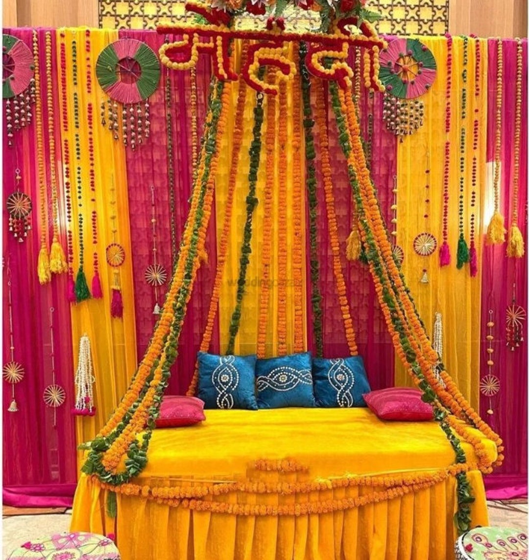 Festiwave Haldi Decor Indian Haldi Decor Mehndi Decor Sangeet Decor ...